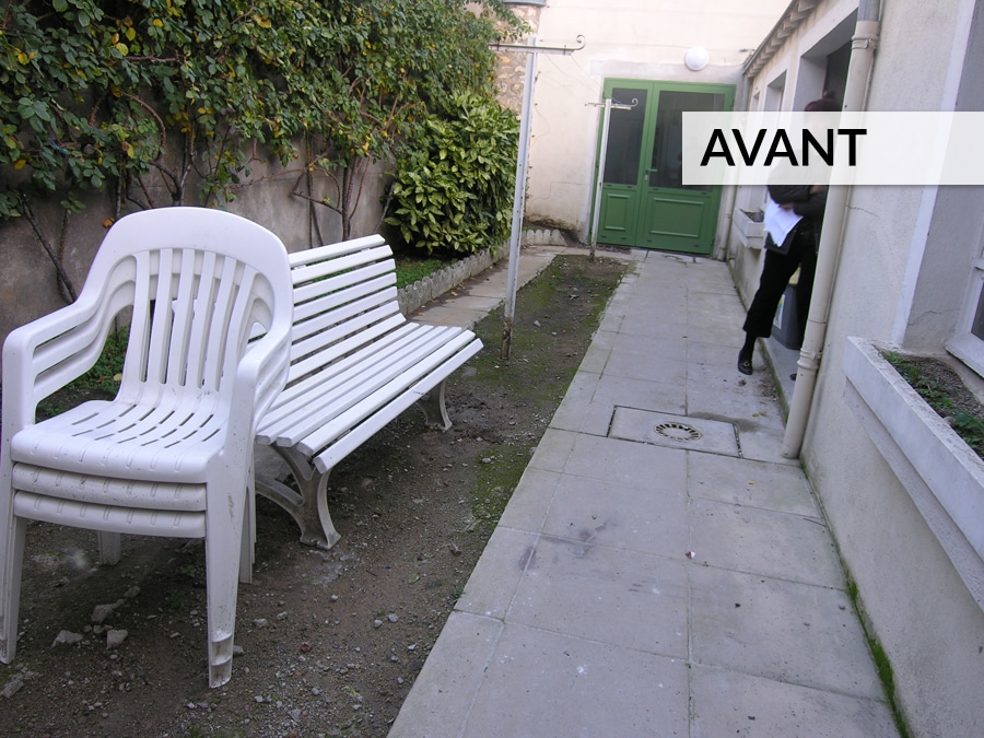 Aménagement cour AVANT / APRÈS - Lantana Paysage